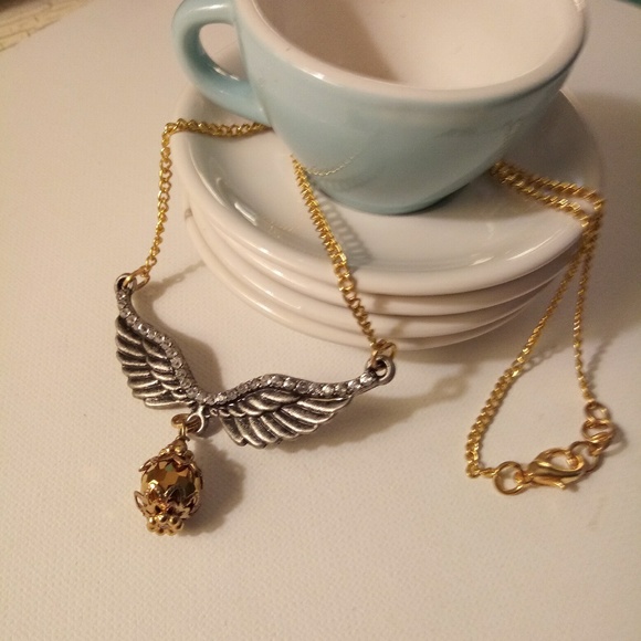 handmade | Jewelry | Golden Snitch Necklace Hogwarts Costume | Poshmark